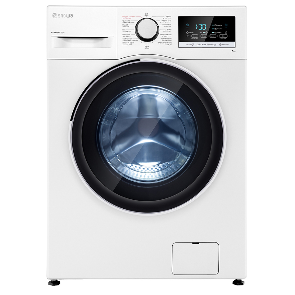 ماشین لباسشویی اسنوا مدل SWM-71W11 ظرفیت 7 کیلوگرم - قسطی لند