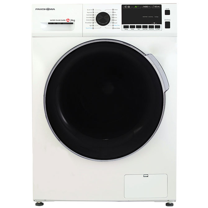 ماشین لباسشویی پاکشوما مدل BWF 40801 WT ظرفیت 8 کیلوگرم - قسطی لند